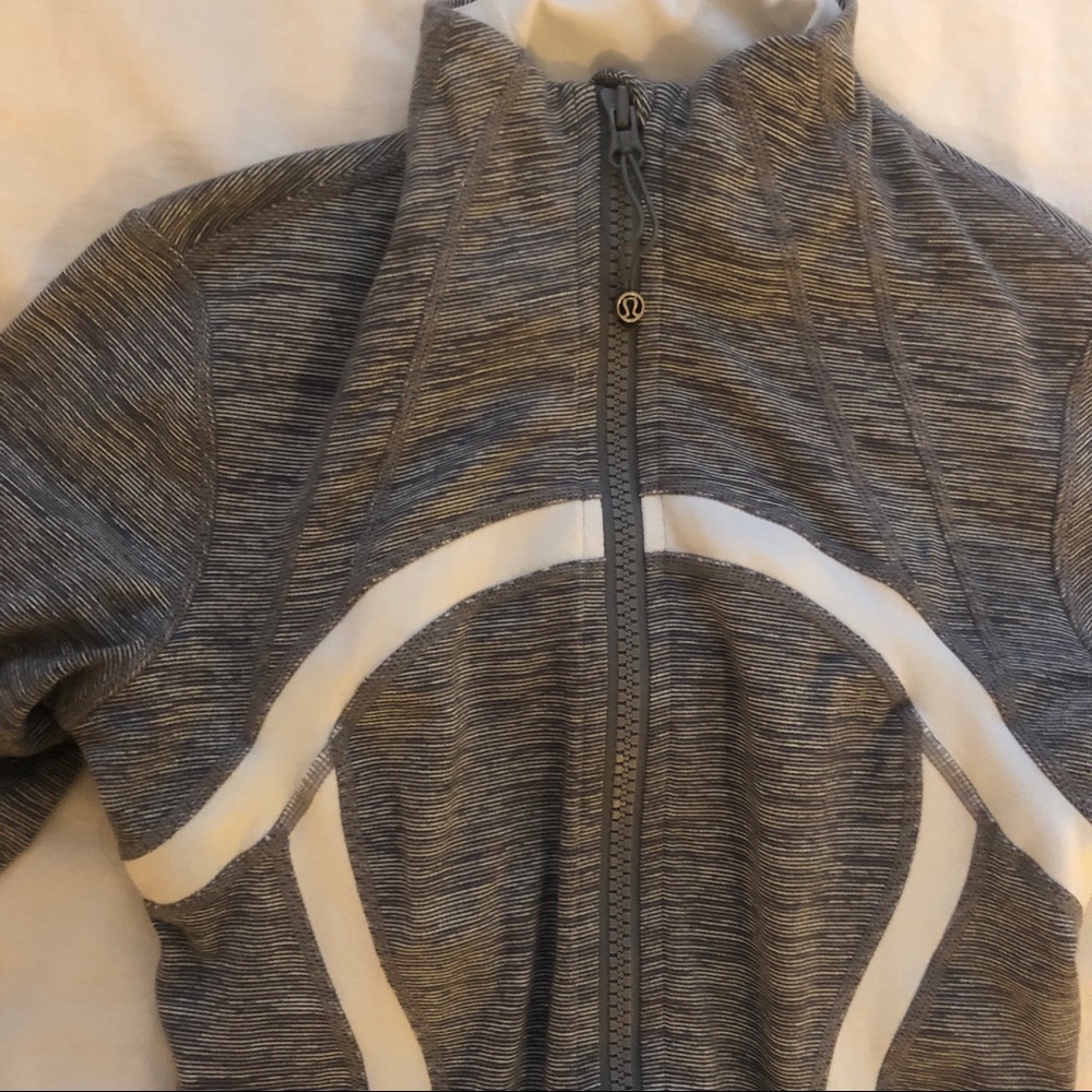 Lululemon Gray Define Jacket Wee Stripe Grey White - Gem